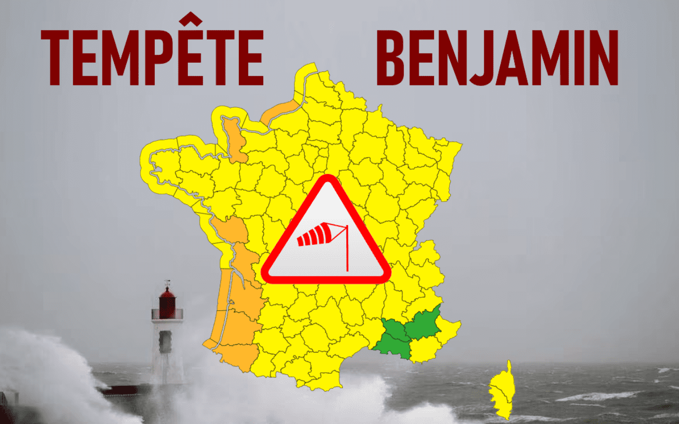 Tempête en France : 17 départements en alerte, des rafales jusqu’à 120 ...